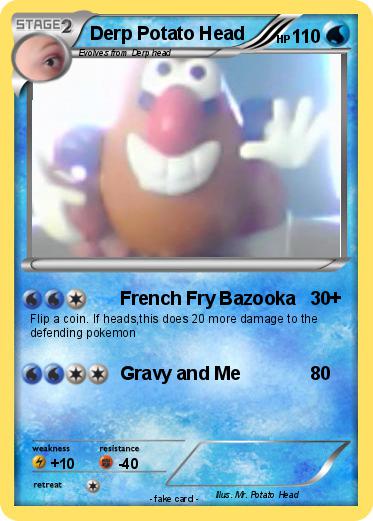 Pokémon Derp Potato Head - French Fry Bazooka - My Pokemon Card