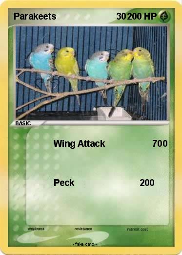 Pokémon Parakeet 30 30 - Wing Attack 700 - My Pokemon Card