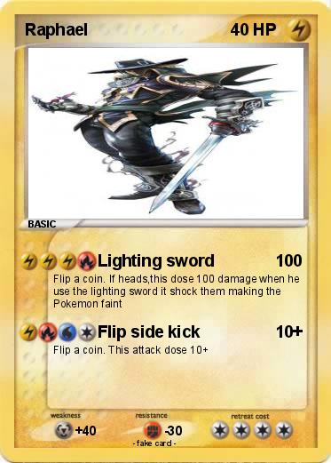 Pokémon Raphael 297 297 - Lighting sword - My Pokemon Card