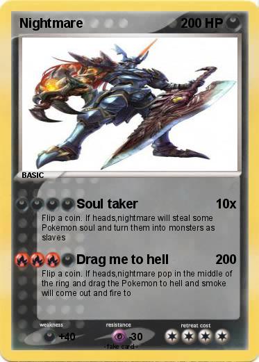 Pokémon Nightmare 1222 1222 - Soul taker - My Pokemon Card
