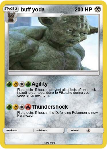 Pokémon buff yoda 2 2 - Agility - My Pokemon Card