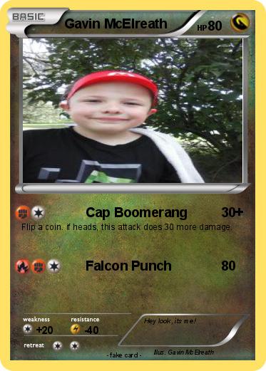 Pokémon Gavin McElreath - Cap Boomerang - My Pokemon Card
