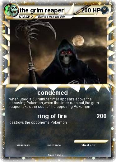 Pokémon the grim reaper 50 50 - condemed - My Pokemon Card