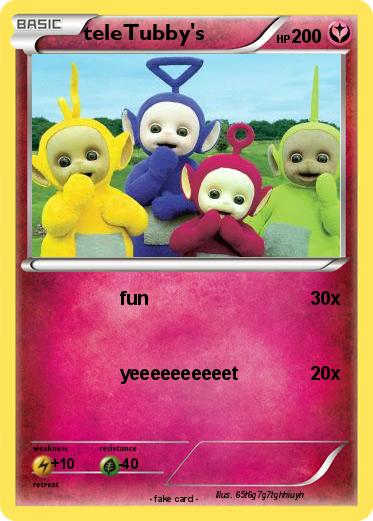 Pokémon teleTubby s 1 1 - fun - My Pokemon Card