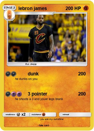 Pokémon lebron james 845 845 - dunk - My Pokemon Card