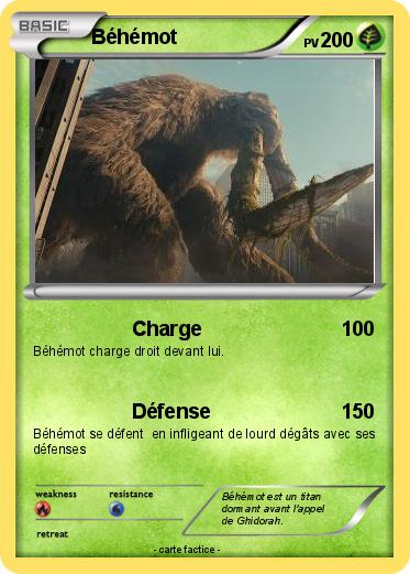 Pokémon Behemot 8 8 - Charge - Ma carte Pokémon