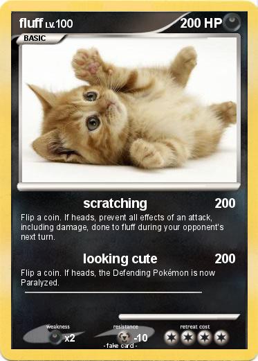 Pokémon fluff 43 43 - scratching - My Pokemon Card