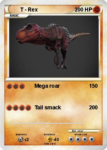 Pokémon T Rex 751 751 - Mega roar - My Pokemon Card