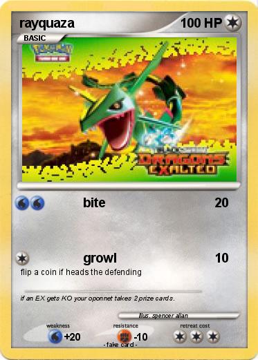 Pokémon rayquaza 5202 5202 - bite - My Pokemon Card