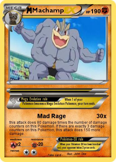 Pokémon Machamp 538 538 - Mad Rage - My Pokemon Card