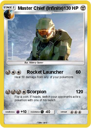 Pokémon Master Chief Infinite - Rocket Launcher - My Pokemon Card