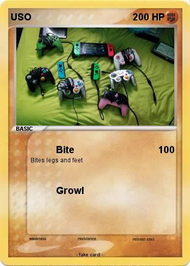 Pokémon USO - Bite - My Pokemon Card