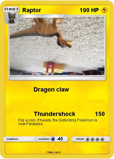 Pokémon Raptor 342 342 - Dragon claw - My Pokemon Card