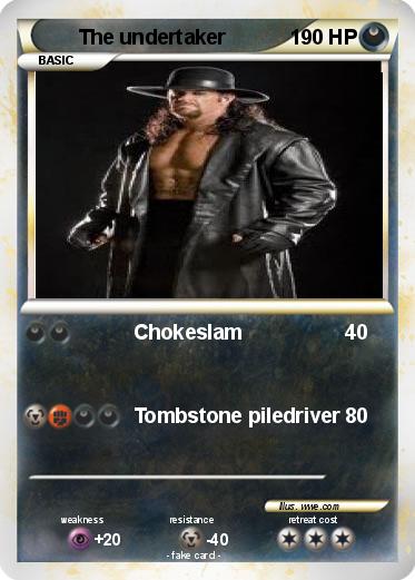 Pokémon The undertaker 109 109 - Chokeslam - My Pokemon Card