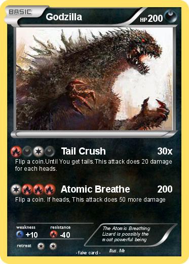 Pokémon Godzilla 2197 2197 - Tail Crush - My Pokemon Card