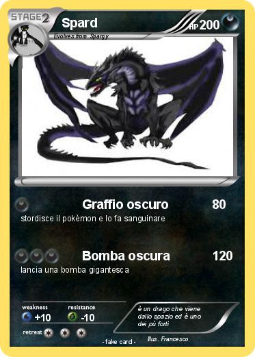 Pokémon Spard - Graffio oscuro - My Pokemon Card