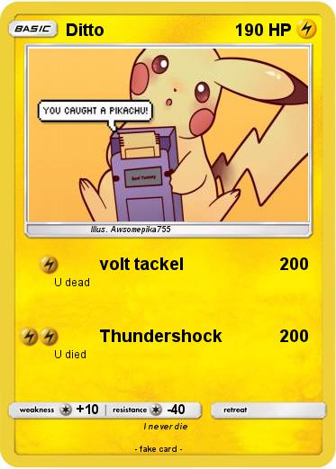 Pokémon Ditto 770 770 - volt tackel - My Pokemon Card