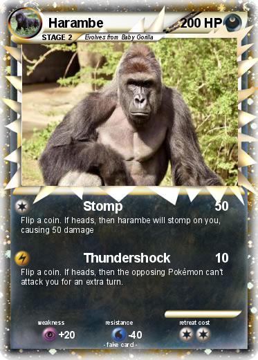 Pokémon Harambe 366 366 - Stomp - My Pokemon Card