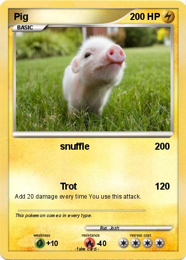 Pokémon Pig 230 230 - snuffle - My Pokemon Card