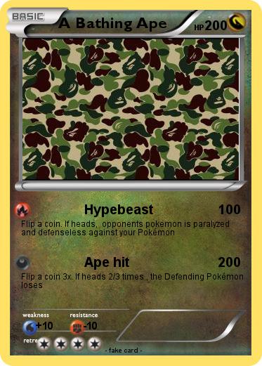 Pokémon A Bathing Ape - Hypebeast - My Pokemon Card