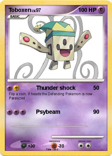 Pokémon Toboxen - Thunder shock - My Pokemon Card