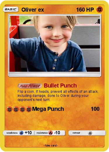 Pokémon Oliver ex 8 8 - Bullet Punch - My Pokemon Card
