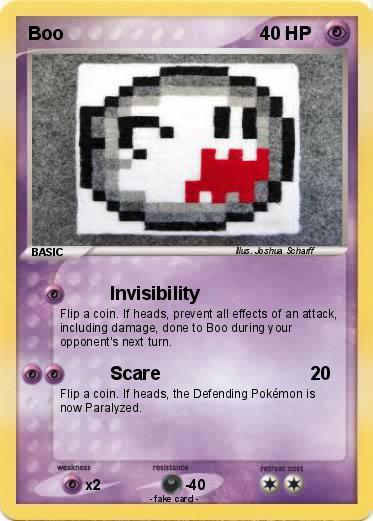 Pokémon Boo 969 969 - Invisibility - My Pokemon Card
