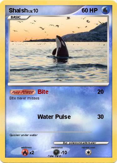 Pokémon Shalsh - Bite - My Pokemon Card