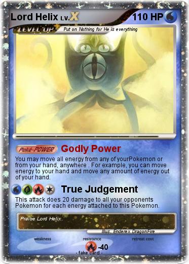 Pokémon Lord Helix 45 45 - Godly Power - My Pokemon Card