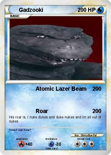 Pokémon Gadzooki - Atomic Lazer Beam - My Pokemon Card