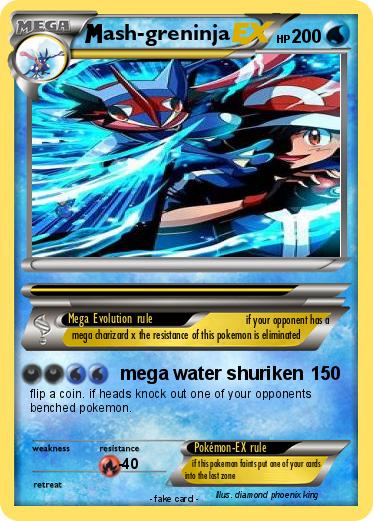 Pokémon ash greninja 934 934 - mega water shuriken - My Pokemon Card