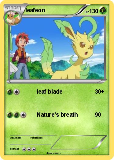 Pokémon leafeon 724 724 - leaf blade - My Pokemon Card