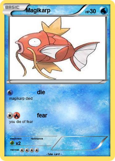 Pokémon Magikarp 1918 1918 - die - My Pokemon Card