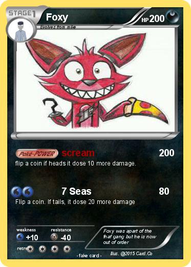 Pokémon Foxy 973 973 - scream - My Pokemon Card