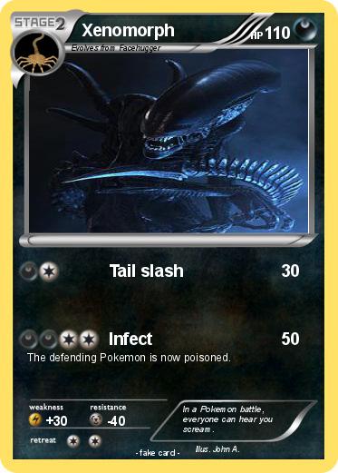 Pokémon Xenomorph 106 106 - Tail slash - My Pokemon Card