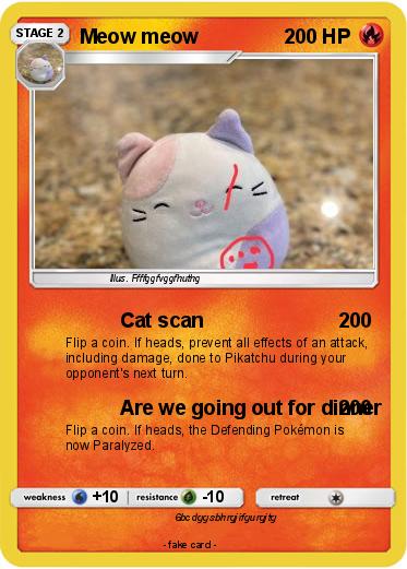 Pokémon Meow meow 42 42 - Cat scan - My Pokemon Card