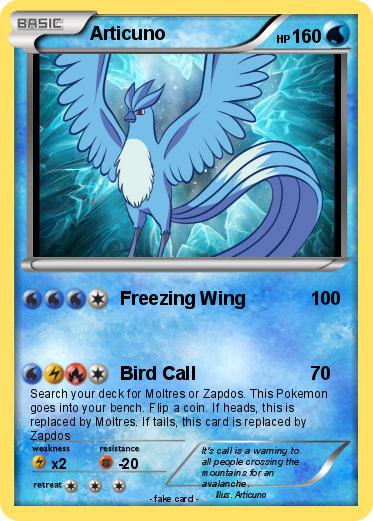 Pokémon Articuno 1004 1004 - Freezing Wing - My Pokemon Card