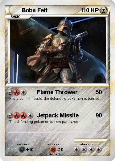 Pokémon Boba Fett 191 191 - Flame Thrower - My Pokemon Card