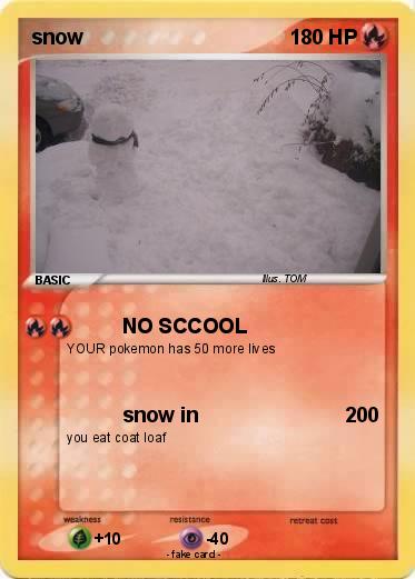 Pokémon snow 466 466 - NO SCCOOL - My Pokemon Card
