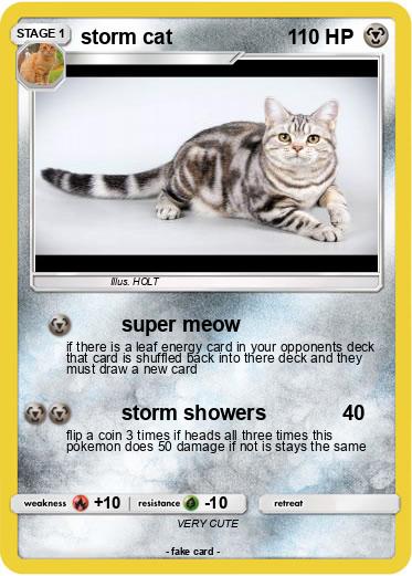 Pokémon storm cat 4 4 - super meow - My Pokemon Card