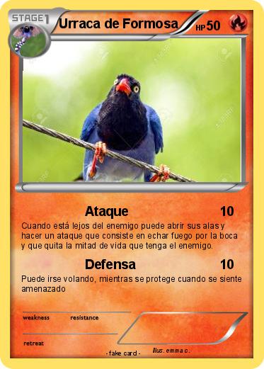 Pokémon Urraca de Formosa 1 1 - Ataque - Mi carta pokémon