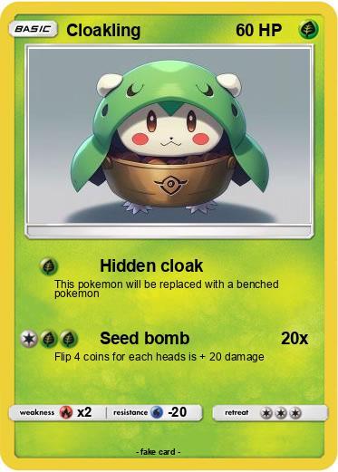 Pokémon Cloakling - Hidden cloak - My Pokemon Card