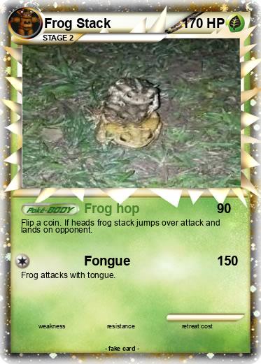 Pokémon Frog Stack 1 1 - Frog hop - My Pokemon Card