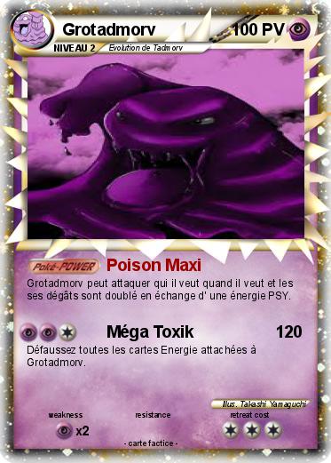 Pokémon Grotadmorv 35 35 - Poison Maxi - Ma carte Pokémon