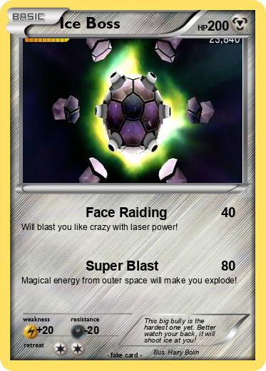 Pokémon Ice Boss - Face Raiding - My Pokemon Card