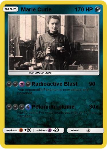 Pokémon Marie Curie 9 9 - Radioactive Blast - My Pokemon Card