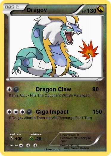 Pokémon Dragov 1 1 - Dragon Claw - My Pokemon Card