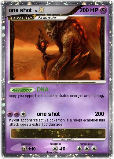 Pokémon one shot - DNA - My Pokemon Card