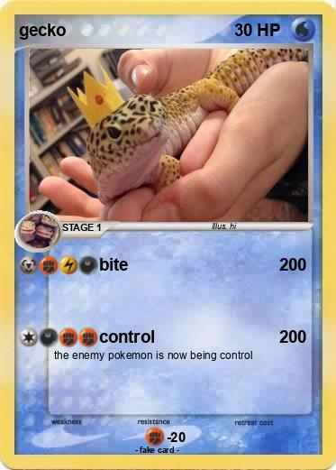 Pokémon gecko 132 132 - bite - My Pokemon Card