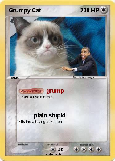 Pokémon Grumpy Cat 101 101 - grump - My Pokemon Card
